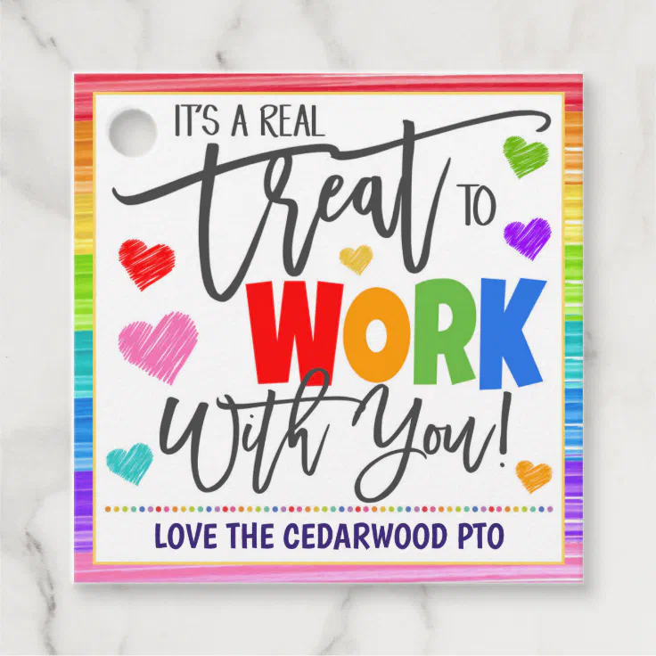 Coworker Gift Tag | Zazzle