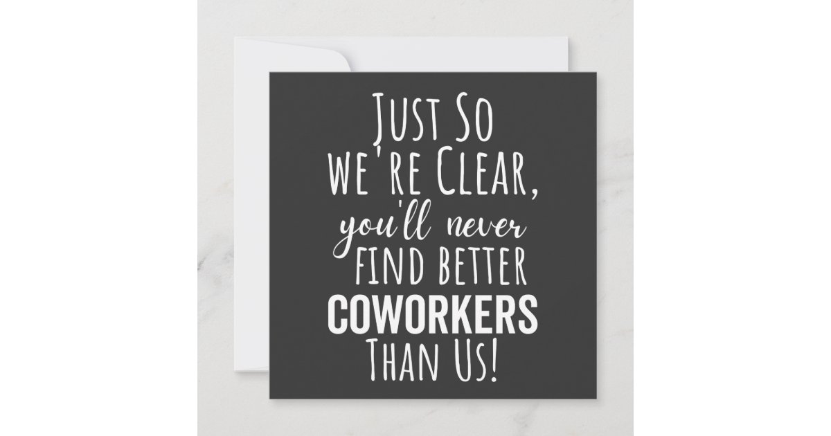 Coworker Goodbye | Coworker Moving | Leaving Gift Invitation | Zazzle