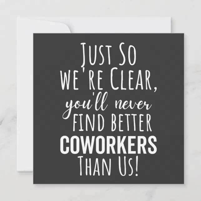 Coworker Goodbye | Coworker Moving | Leaving Gift Invitation | Zazzle