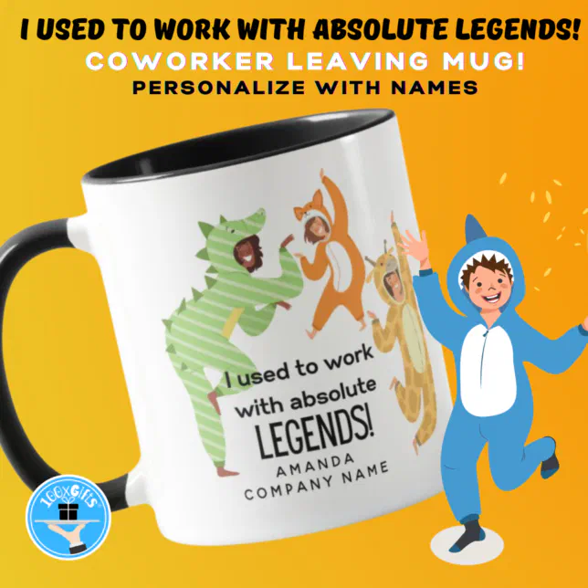 Coworker - I work with absolute legends! Leaving Mug | Zazzle
