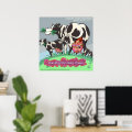 Cows Bred For Heavy Cream Funny Poster | Zazzle