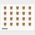 COX FAMILY CREST - COX COAT OF ARMS CLASSIC ROUND STICKER | Zazzle