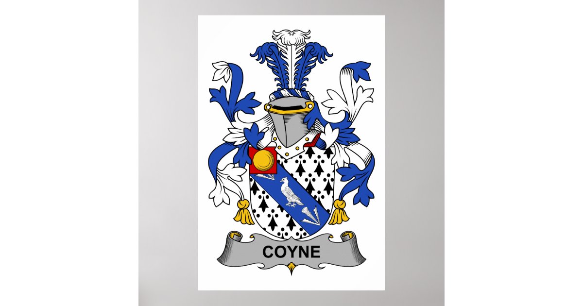 Coyne Family Crest Poster | Zazzle