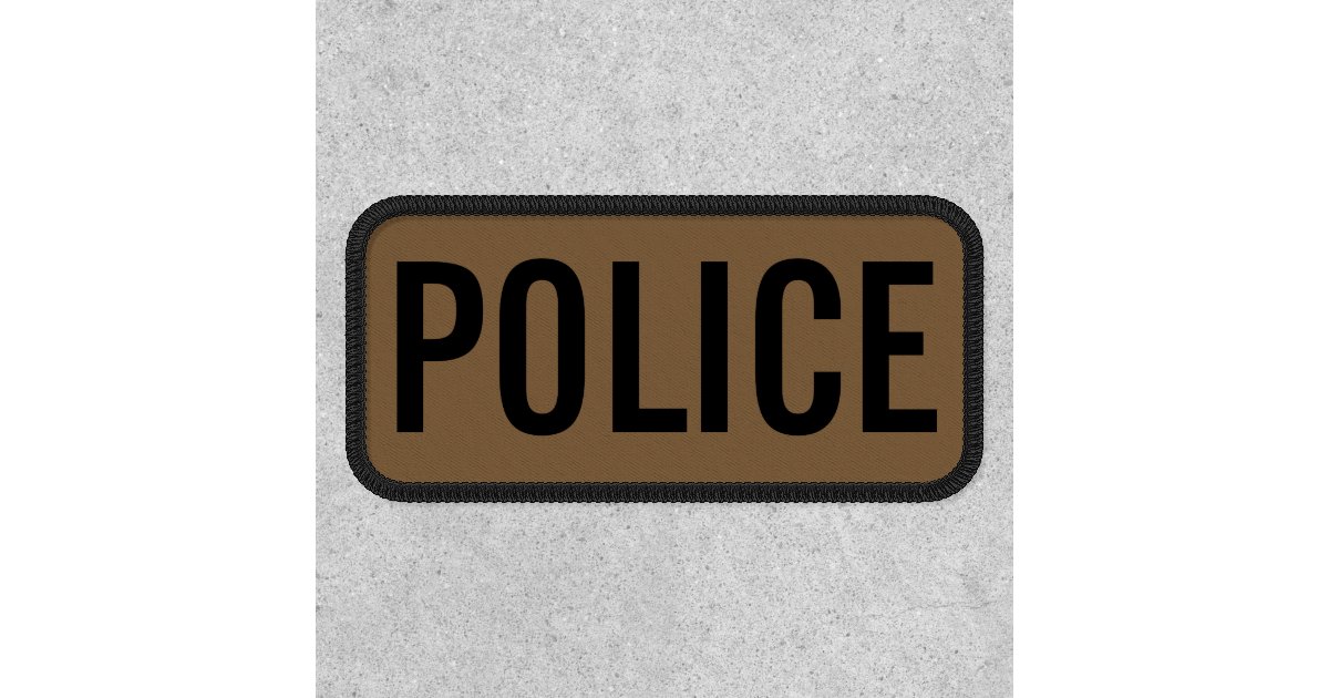 Coyote Brown Police Patch | Zazzle