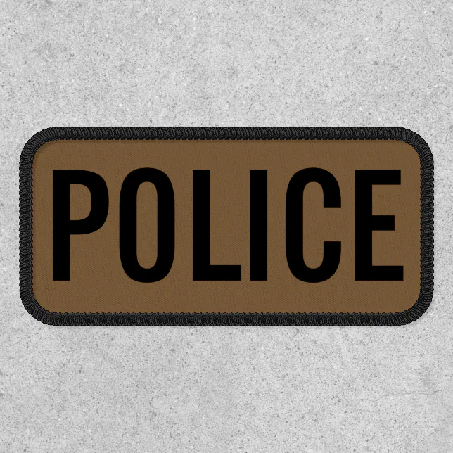 Coyote Brown Police Patch | Zazzle