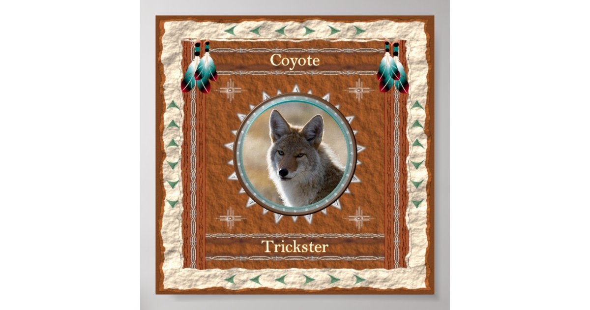Coyote -Trickster- Poster Print | Zazzle