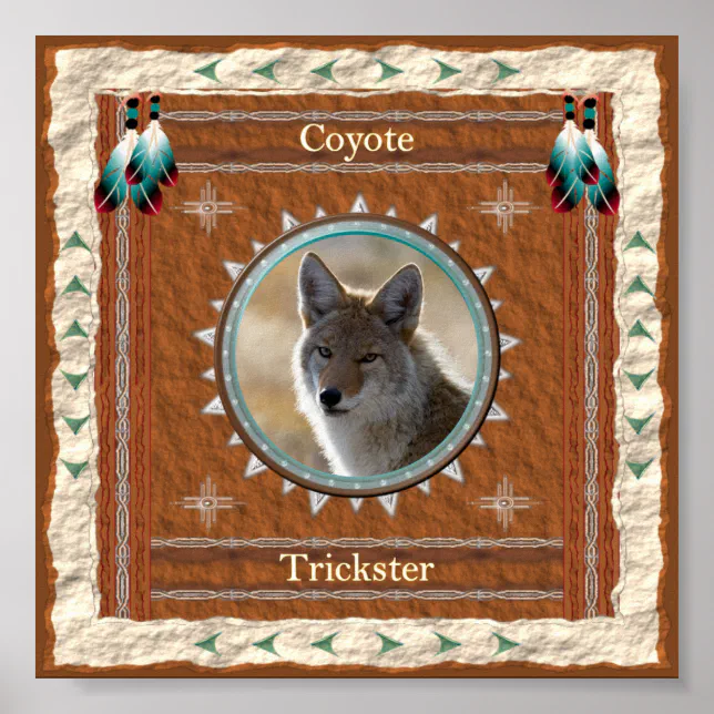 Coyote -Trickster- Poster Print | Zazzle