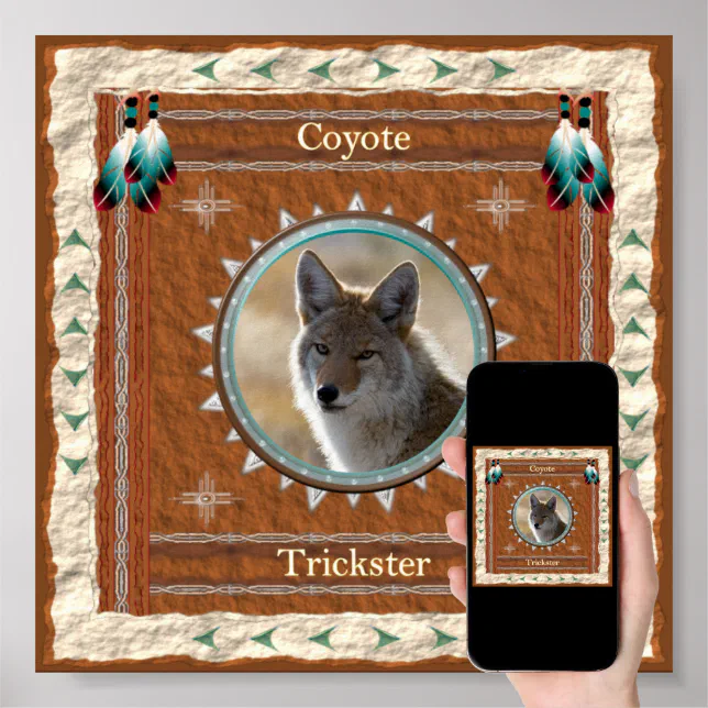 Coyote -Trickster- Poster Print | Zazzle