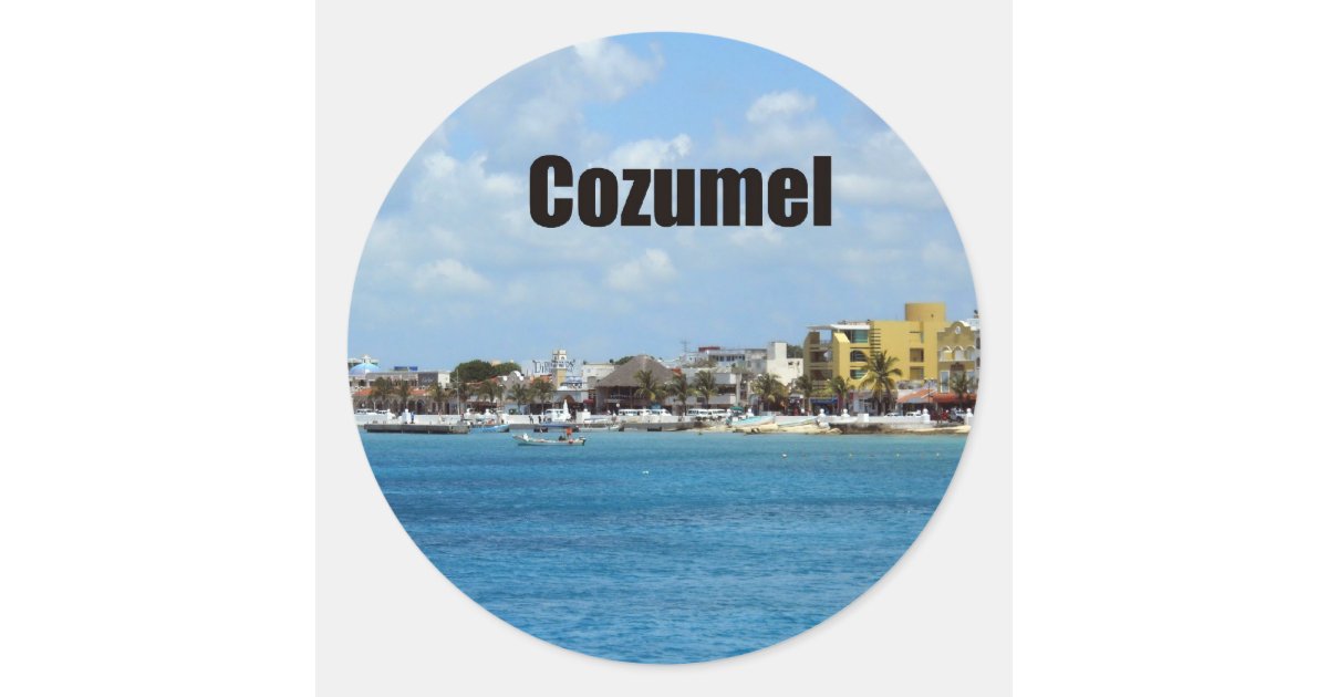 Cozumel Classic Round Sticker | Zazzle