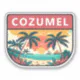 Cozumel Mexico Retro Emblem Sticker | Zazzle