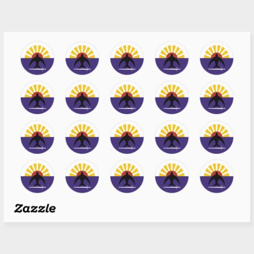 Cozumel, Quintana Roo, Mexico, Mexico flag Classic Round Sticker | Zazzle