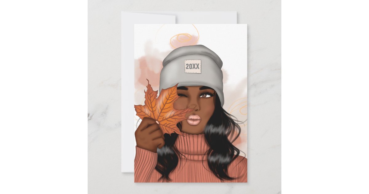 Cozy Autumn Theme New Year Party Invitation | Zazzle