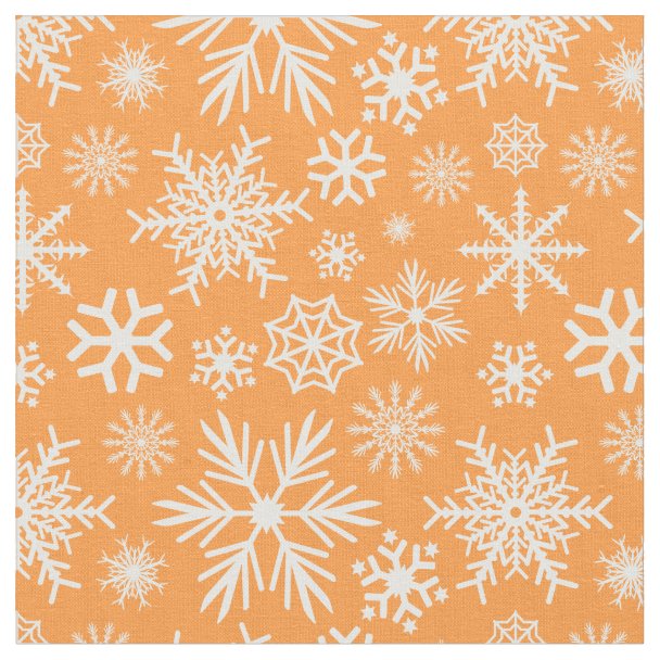 Orange honeycomb pattern fabric | Zazzle