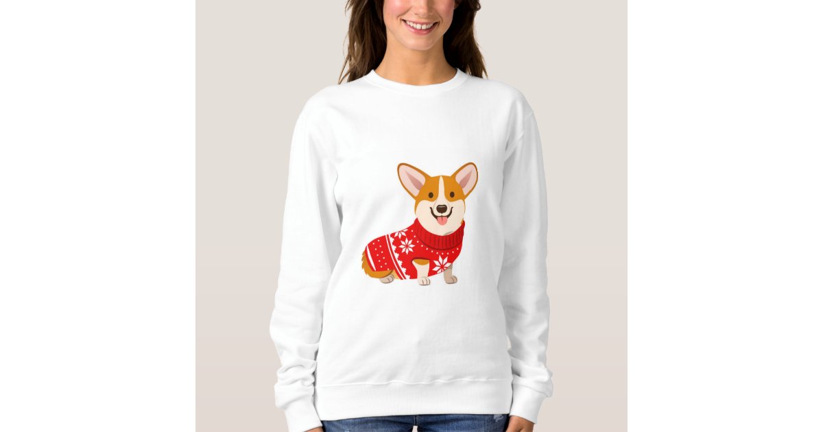 Cozy Christmas Corgi Sweater | Zazzle