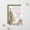 Cozy Christmas Party Xmas Tree | Poem Invitation | Zazzle