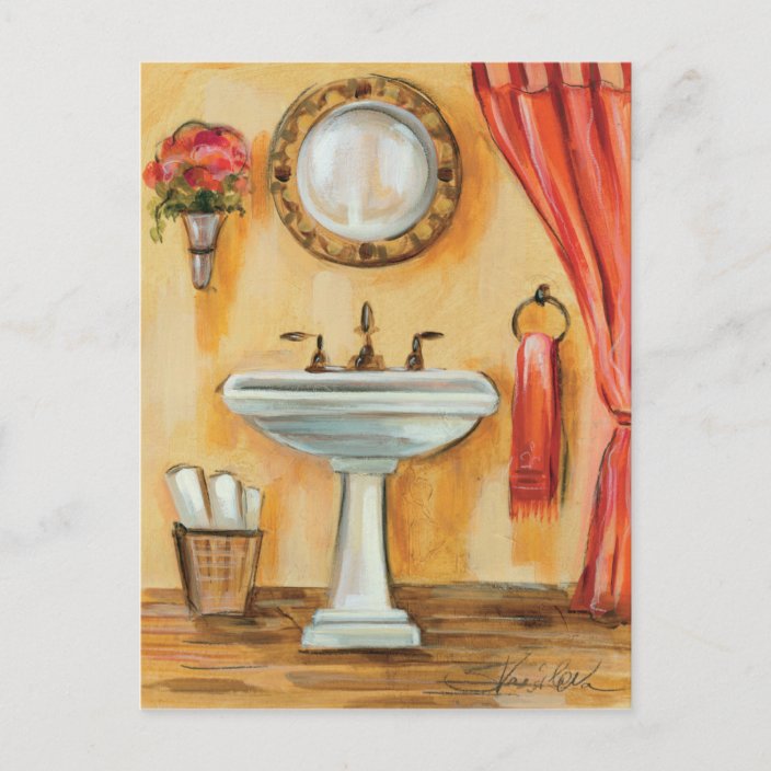 Cozy Contemporary Bathroom Postcard | Zazzle.com