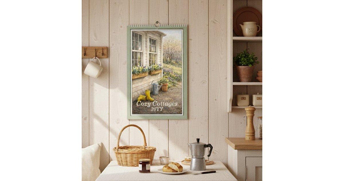 Cozy Cottages 2026 – A Watercolor Calendar | Zazzle