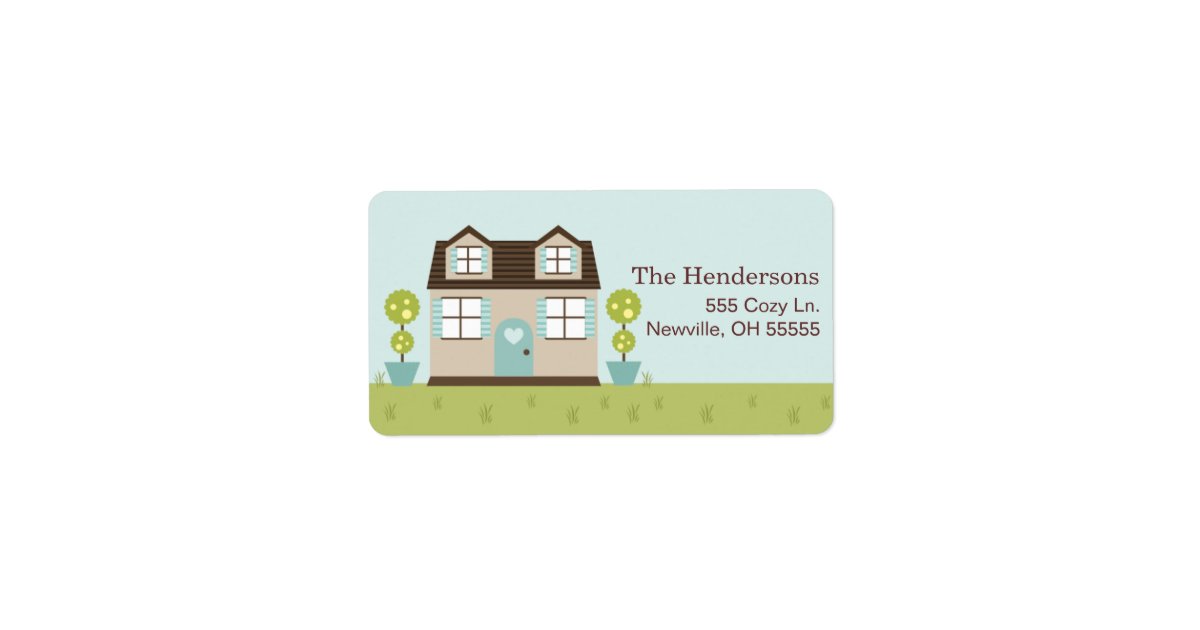 Cozy Little Home Address Labels | Zazzle