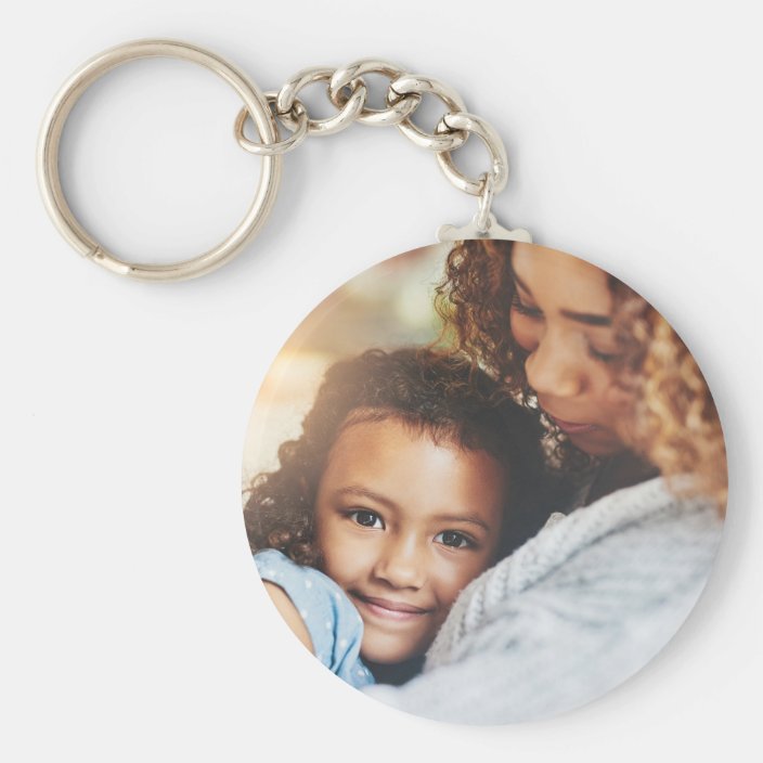 Cozy Mother and Child Keychain | Zazzle.com