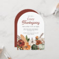 Cozy Rustic Fall Thanksgiving Dinner Party Invitation | Zazzle