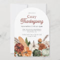 Cozy Rustic Fall Thanksgiving Dinner Party Invitation | Zazzle