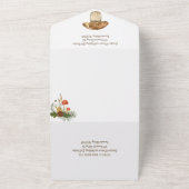 Cozy Woodland Cottagecore Wooden Heart Wedding All In One Invitation ...