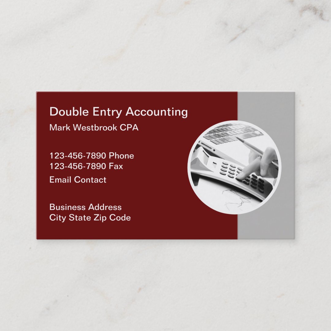 CPA Accountant Accounting Services Business Card | Zazzle
