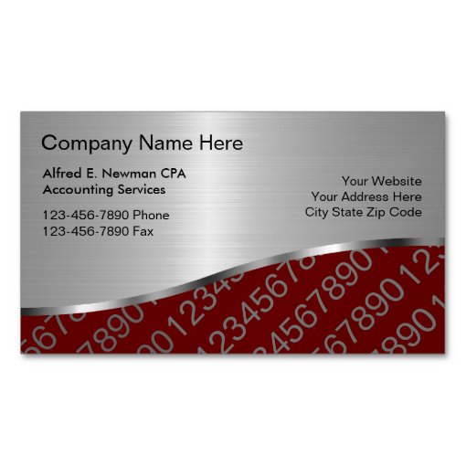 CPA Accountant Business Card Magnets | Zazzle