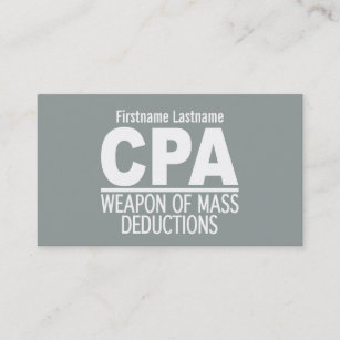 Cpa Business Cards - Business Card Printing | Zazzle