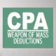 CPA custom color poster | Zazzle