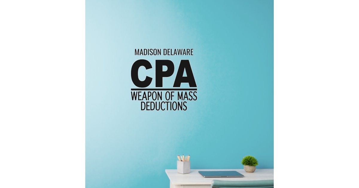 CPA custom name Wall Decal | Zazzle