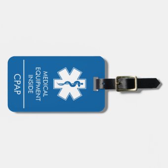CPAP or Medical Alert Carry On Luggage Tag | Zazzle