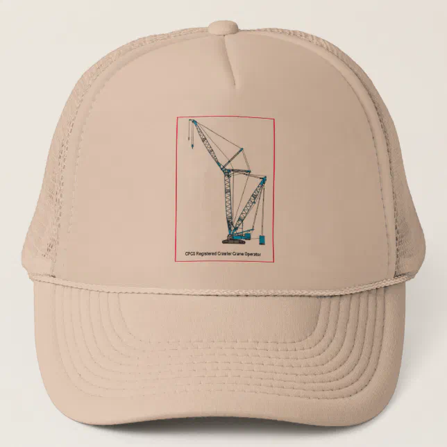 CPCS Registered Crawler Crane Operator Trucker Hat | Zazzle