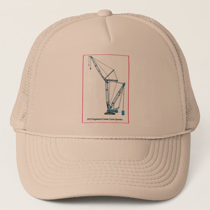 CPCS Registered Crawler Crane Operator Trucker Hat | Zazzle