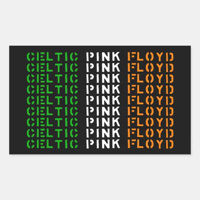 CPF Stencil Flag logo Rectangular Sticker | Zazzle