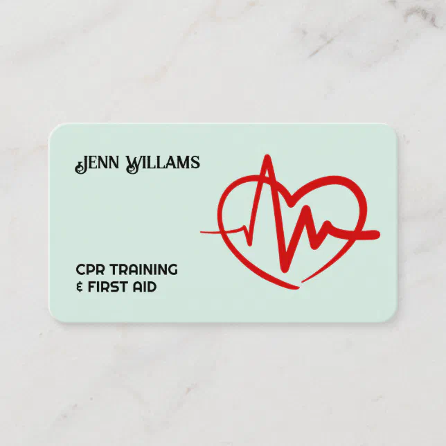 CPR Instructor Business Card | Zazzle