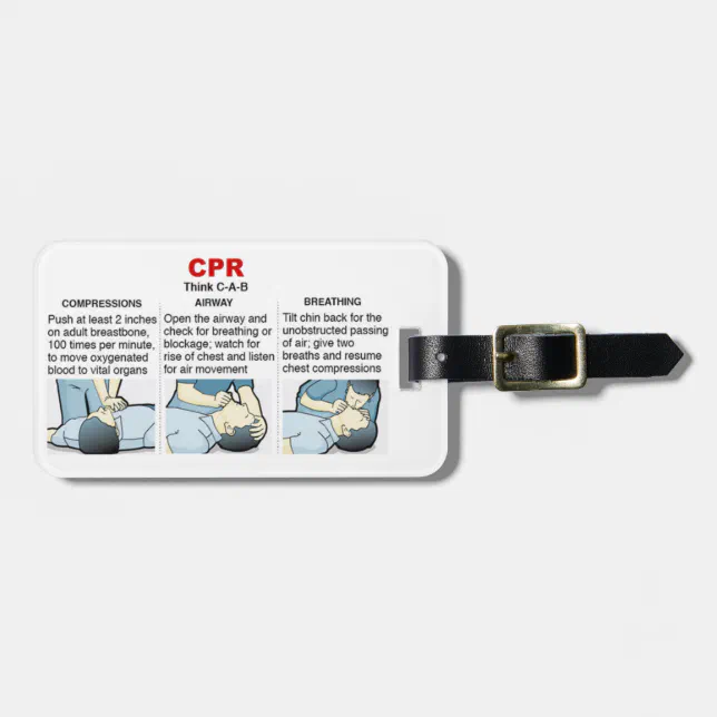 CPR - Luggage Tag (Front) | Zazzle