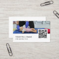 CPR QR Code Modern Business Business Card | Zazzle