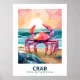 Crab, crustacean Artwork for Nature Enthusiasts Poster | Zazzle