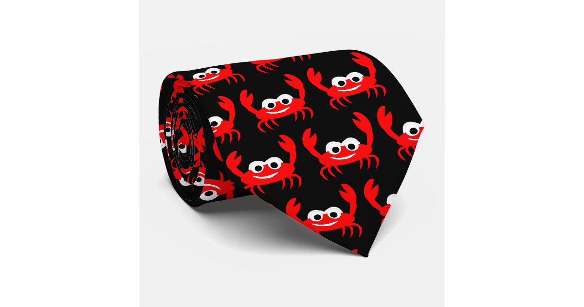 Crab Design Neck Tie | Zazzle