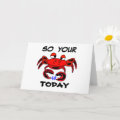 Crab Happy 40th Birthday Card | Zazzle