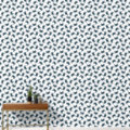 Crab Indigo Blue and White Coastal Pattern Wallpaper | Zazzle