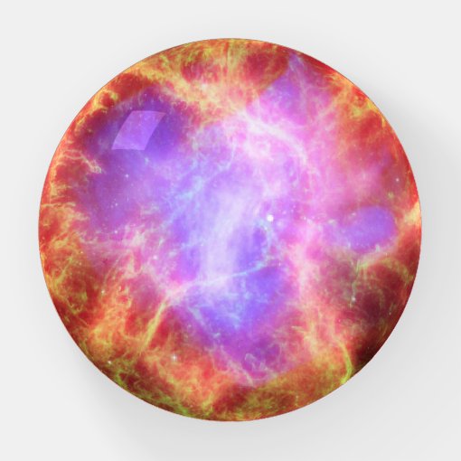Crab nebula deep space astronomy paperweight | Zazzle