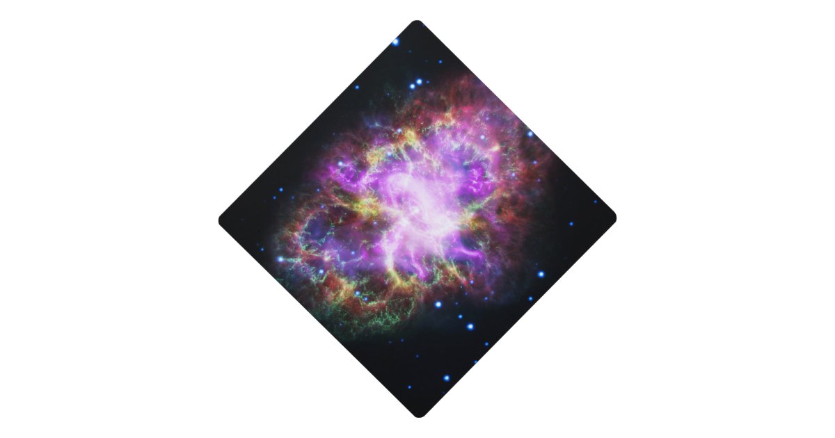 Crab Nebula Supernova Remnant Hubble Composite Graduation Cap Topper ...