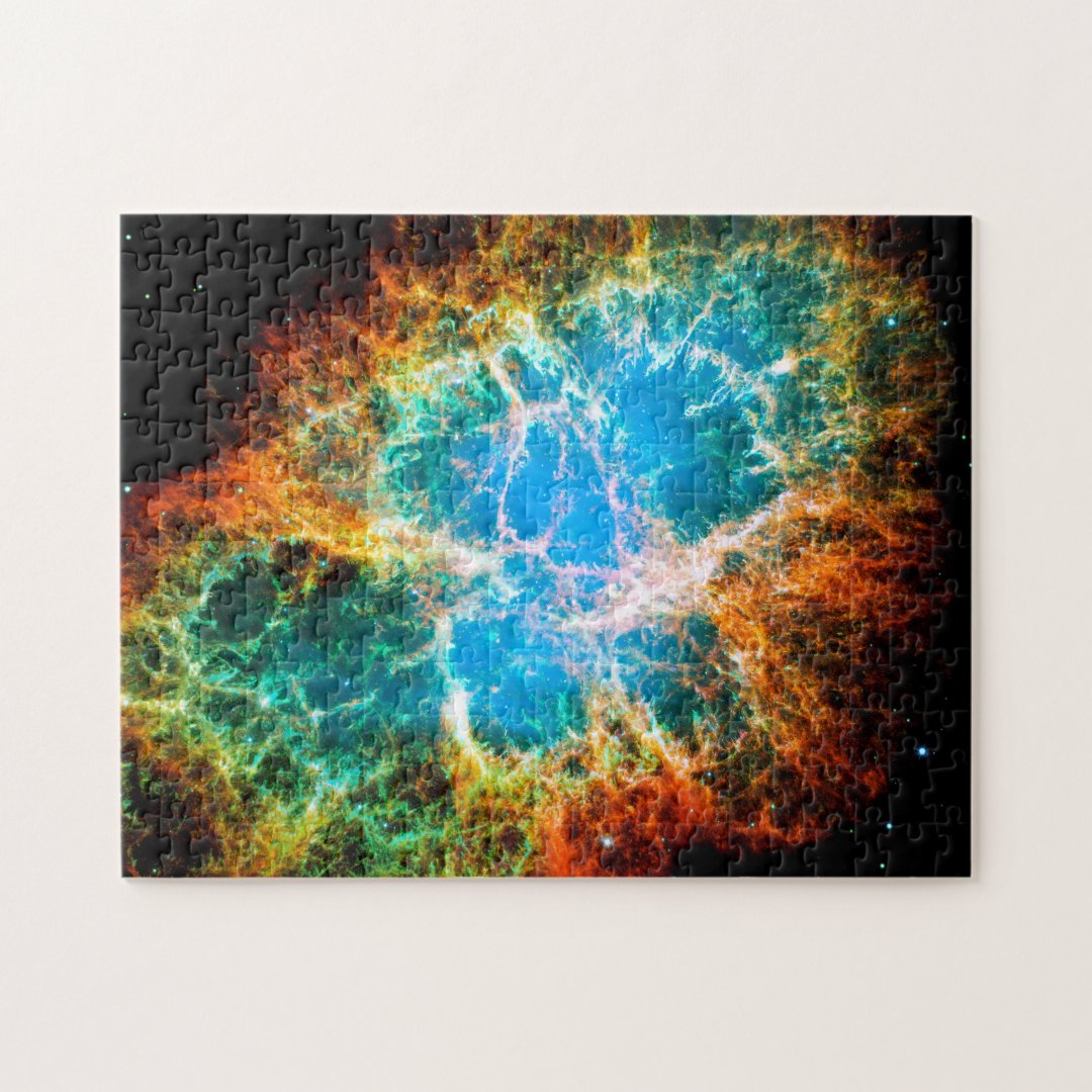 Crab Nebula Supernova Remnant Hubble Space Photo Jigsaw Puzzle | Zazzle