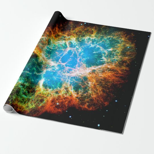Crab Nebula Supernova Remnant Hubble Space Photo Wrapping Paper ...