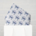 Crab Tissue Paper Blue Watercolor Pattern Beach | Zazzle