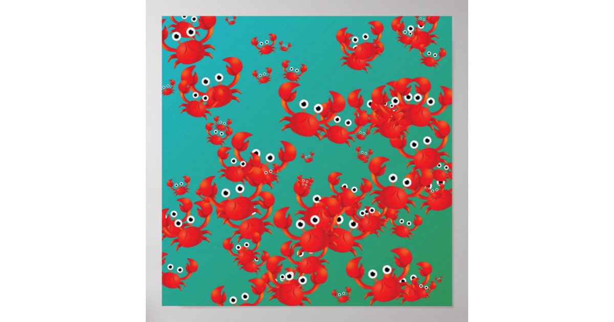 Crab world poster | Zazzle