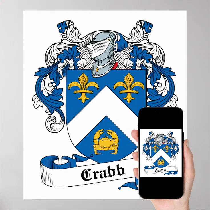 Crabb Family Crest Poster | Zazzle
