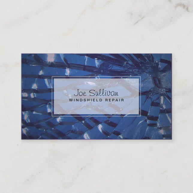 Cracked Glass Windshield Repair Business Card | Zazzle
